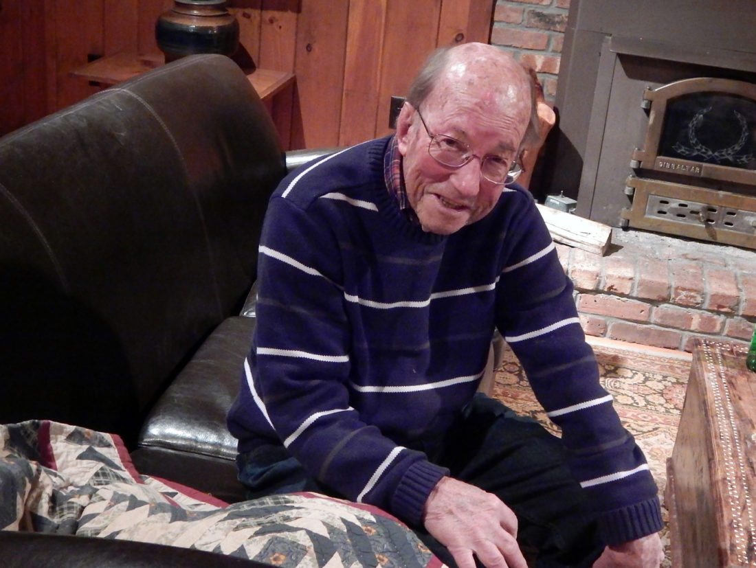 Staff photo by Dean ShalhoupJohn Sias, at his Hollis home. Having first ...